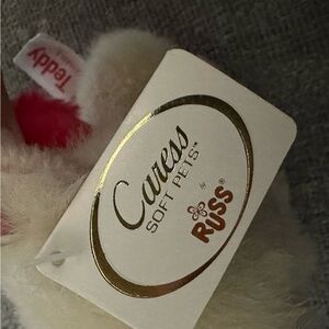 Russ | Toys | Vtg Russ Tuff Teddy Bear Plush 6 Earmuffs Red Green Scarf ...